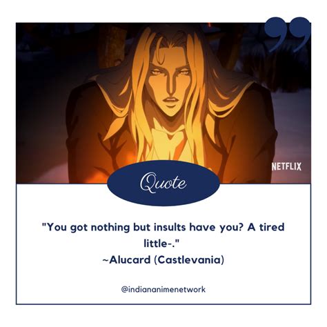 17 Badass And Funny Quotes From Castlevania Indian Anime Network