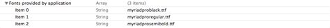 Iphone Xcode Not Recognizing Custom Font Stack Overflow