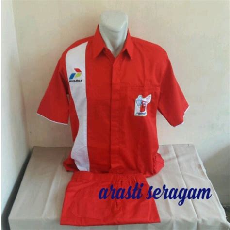 Jual Seragam Operator Spbu Pertamina Baju Dan Celana Shopee Indonesia