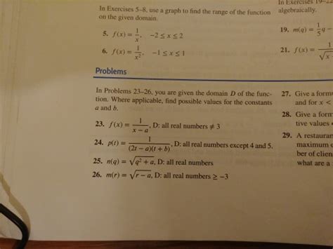 solved 19 l in exercises 5 8 use a graph to find the range