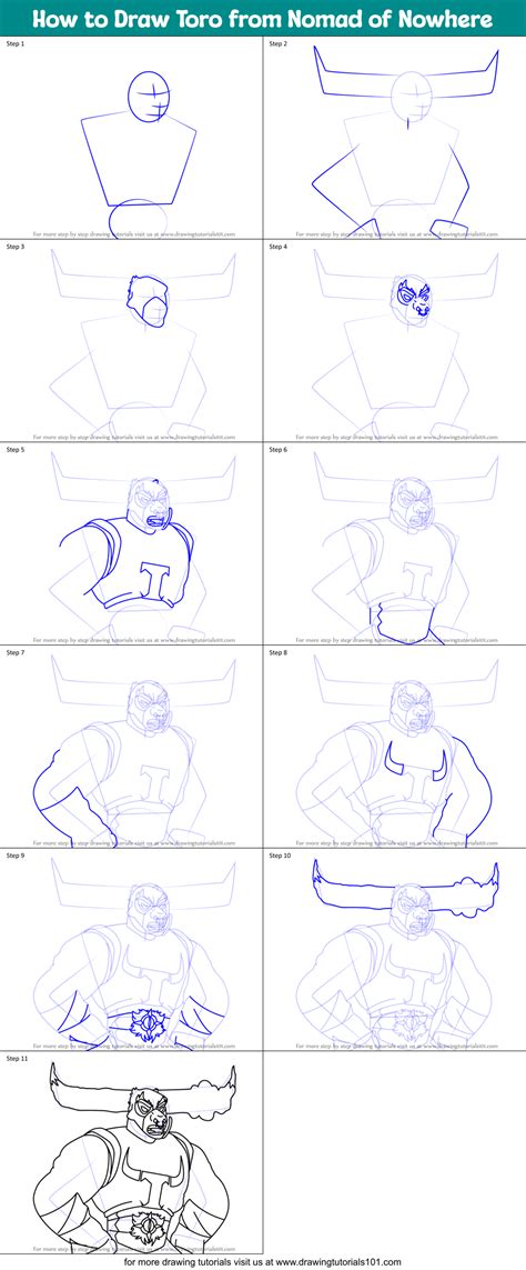 How To Draw Toro From Nomad Of Nowhere Nomad Of Nowhere Step By Step