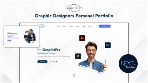 Graphixpro Next Js Portfolio Template For Graphic Designers