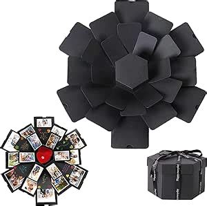 Verrassingsbox Creatief Doe Het Zelf Fotoalbum Explosiebox Zwart Geschenkdoos Voor Kerstmis