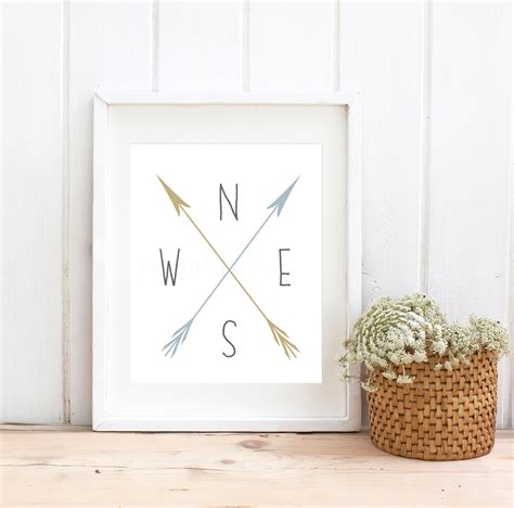 Compass Wall Decor Compass Wall Art Wall Decor Farmhouse Etsy