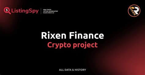 Rixen Finance Crypto Project Info Rixen Listings Events Charts Community Analysis Listingspy
