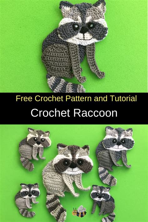 Free Crochet Pattern Crochet Raccoon How To Crochet A Raccoon Face