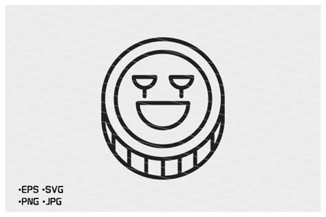 Cry Face Coin Emoticon Illustration Gráfico Por Designfour · Creative Fabrica