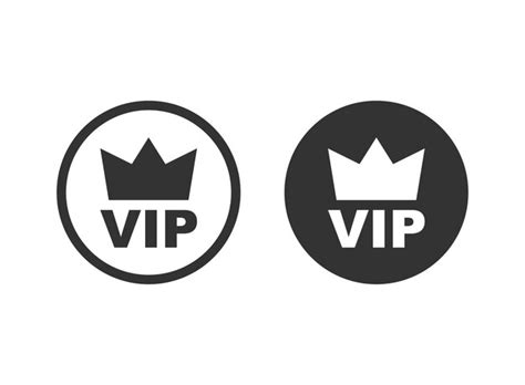 Premium Vector Vip Badges Icon In Flat Style Exclusive Badge Vector