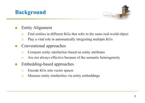 bootstrapping entity alignment with knowledge graph embedding ppt
