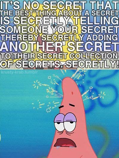 Spongebob Secret Quote