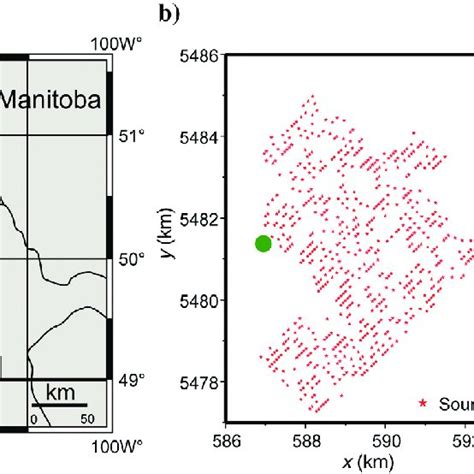 Weyburn Seismic Monitoring Project A Location Map In Southeastern