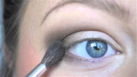 Tutorial Brown Smokey Eye For Blue Eyes Closeup Youtube