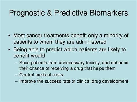 Ppt Use Of Prognostic And Predictive Biomarkers In Clinical Trial Design Powerpoint Presentation