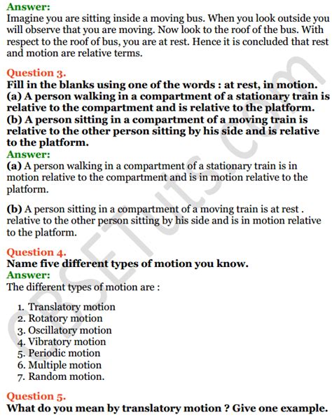 Selina Concise Physics Class 7 Icse Solutions Chapter 2 Motion Cbse Tuts