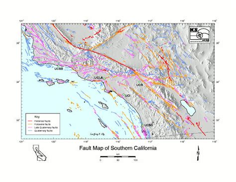 Fault Map Southern California