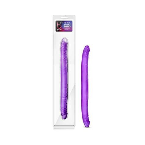 B Yours 16 Double Dildo Purple