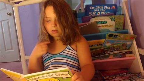 6 Year Old Mallory Reading Diapers Are Not Forever Youtube