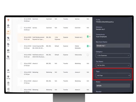 how to utilise tags fields spenmo