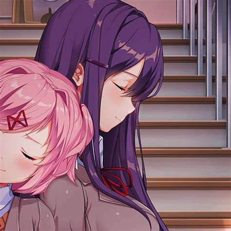 Yuri And Natsuki Matching Pfps 1 2 Yuri And Natsuki Ddlc Matching Pfp