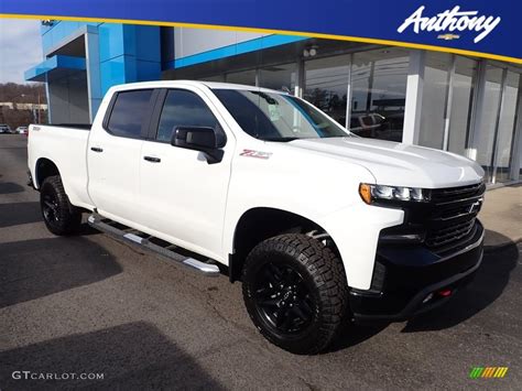2020 Summit White Chevrolet Silverado 1500 Lt Trail Boss Crew Cab 4x4