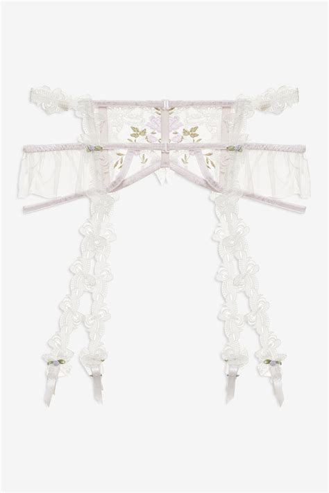 Lattice Bows Garter Belt — White For Love And Lemons