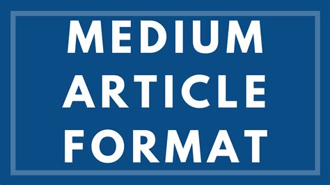 medium article format questions and answers about medium… by casey