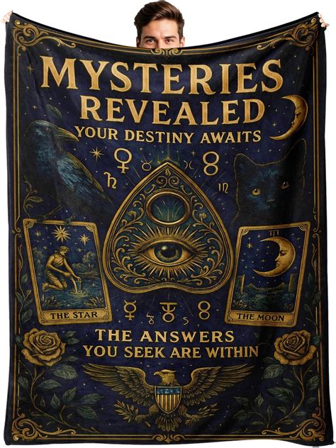Calmsnugs Mystical Tarot Blanket 60x50 Inch Occult