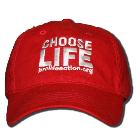 Choose Life Baseball Cap Pro Life Action Store