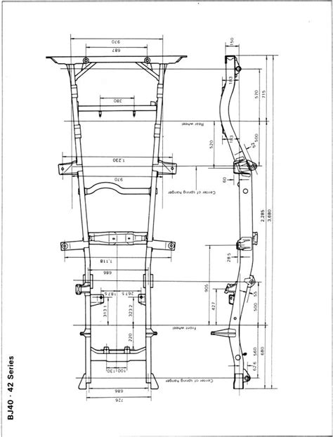 Chassis Frame Dimensions Fj40 Forum Toyota Lexus And Off Road Community Discussions