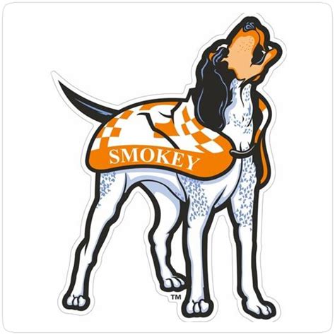 Utk Mascot Smokey Sticker In 2025 Tennessee Volunteers Mascot