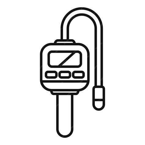 Premium Vector Digital Gas Detector Measuring Instrument Showing Methane Level