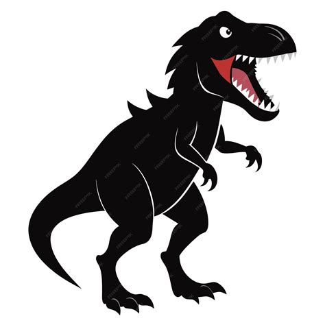 Premium Vector Dinosaur Vector Art Illustration Solid White Background 8