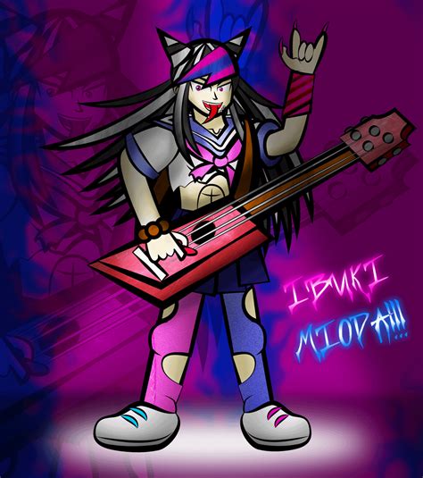 Heres A Drawing I Did Of Ibuki Mioda I Added Some Stylization To Her