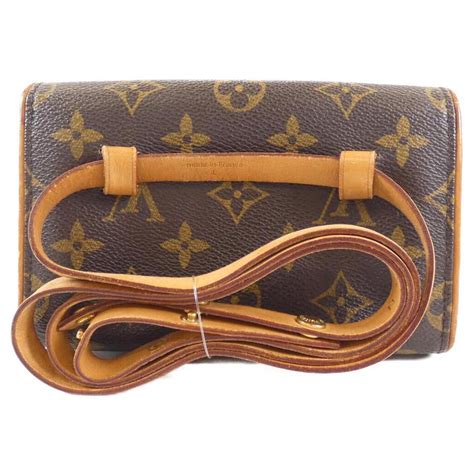 Louis Vuitton Monogram Pochette Florentine Waist Bag Brown Cloth Ref