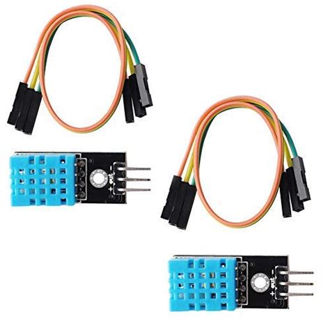 Modulo Sensore Di Umidità Per Temperatura Dht11 2 Pezzi Compatibile