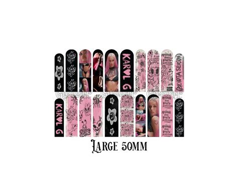 Karol G Nail Decal Glamorous Nail Essentials