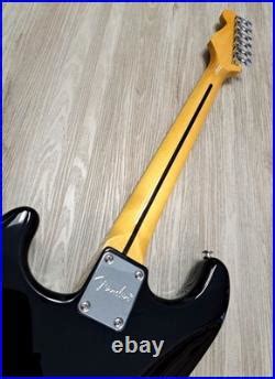 Fender Stratocaster Black Guitar With Gilmour Mod Strat Sss Maple Neck