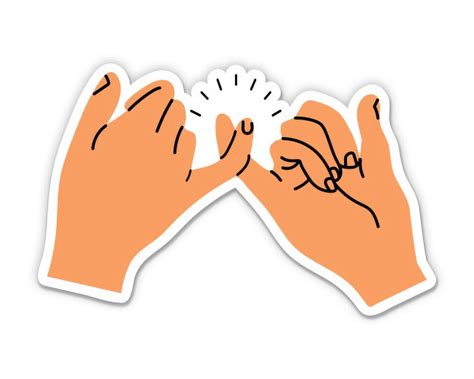 Pinky Promise 8 Vinyl Sticker For Car Laptop I Pad Waterproof