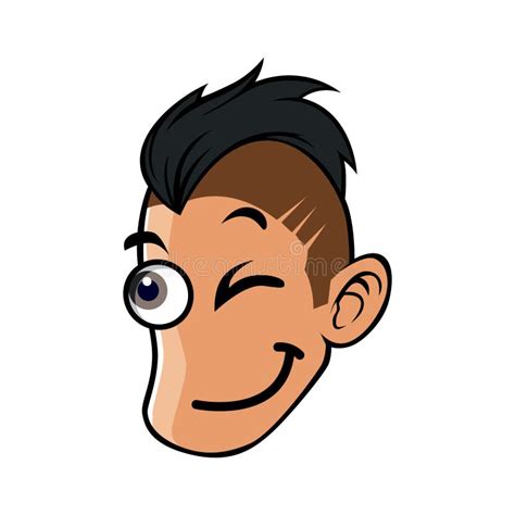 Cartoon Mohawk Flirt Vector Illustratie Illustratie 261011258