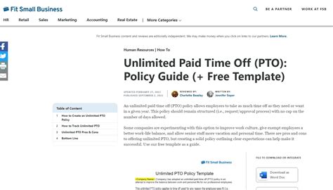 Unlimited Pto Policy Examples And Templates Buildremote
