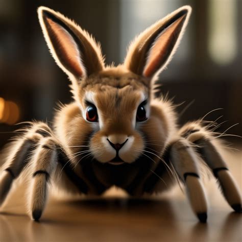 Spider Bunny Maximum Realistic Professional Photo High Quality