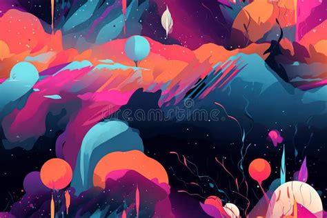 Tile Seamless Pattern With Rockets Planets And Stars Stock Illustration Illustration Of Moon