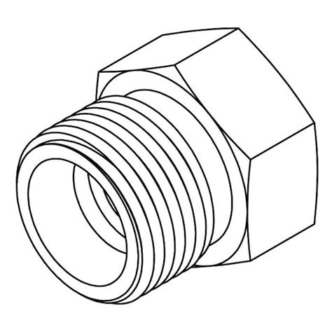 Tompkins Hydraulic Fitting Metric Compressions0614x15 Tube Plug