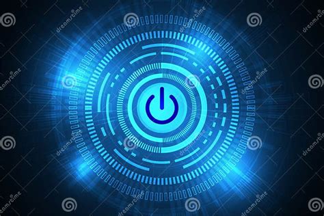 Vector Abstract Background Technology Switch Of The Future Stock