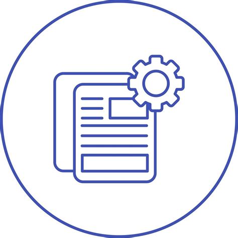 Document Setting Vector Icon Vector Art At Vecteezy