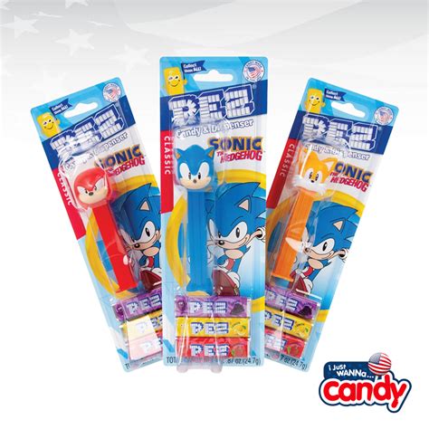 Pez Sonic The Hedgehog Candy And Dispenser Blister Pack 087oz 247g