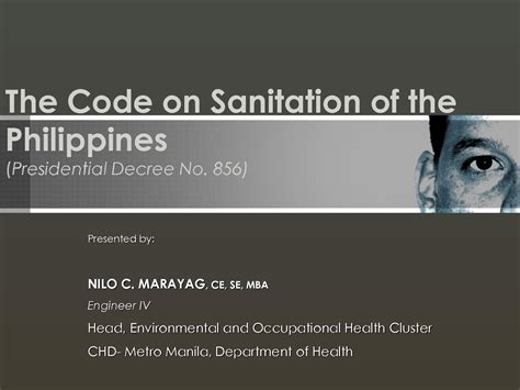 Ppt The Code On Sanitation Of The Philippines Powerpoint 59 Off