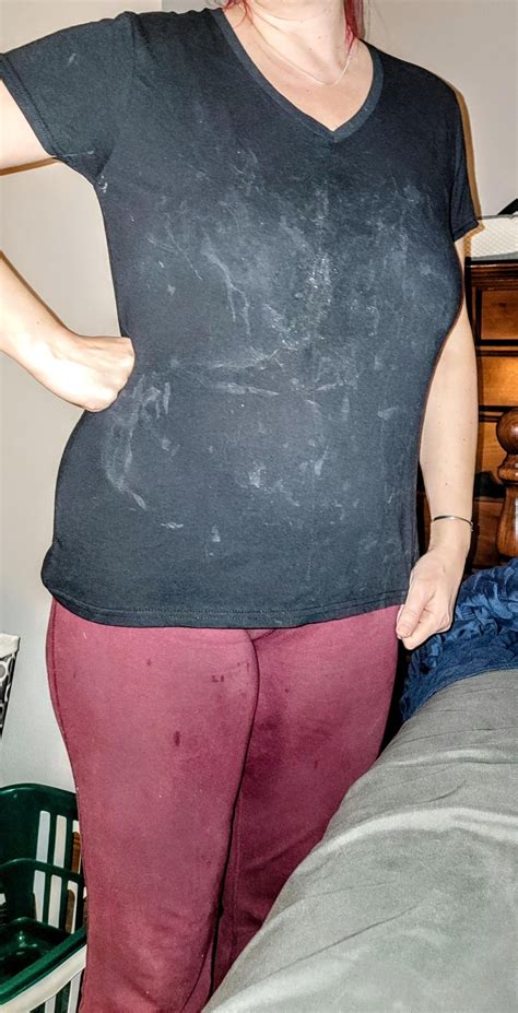 Wifes Cumstained Blouse Got Another Load I Love When She Wears My Cum