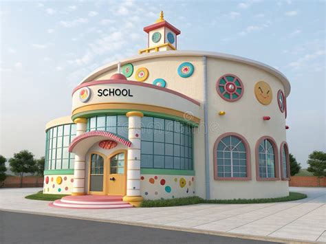 Cute Structure Can Be Use As A School Or Some Kind Of Funny Building