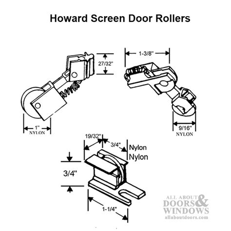 Screen Door Roller 916‰Û Nylon Wheel